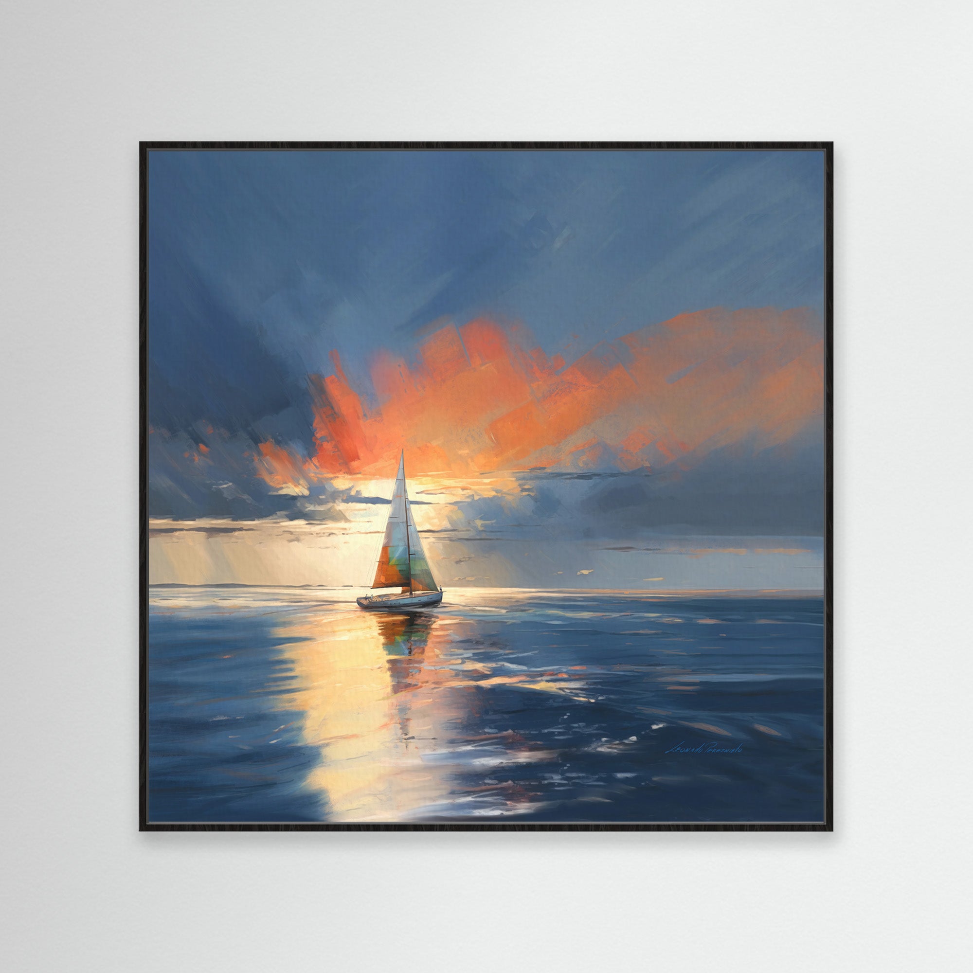 Deep Sailing Yacht Painting